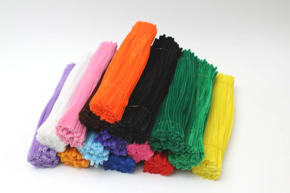 12 Inch X 6mm Assorted Color DIY Metallic Glitter Sticks