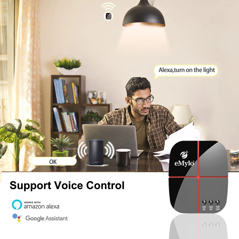 Emylo Smart Wifi And Rf Wireless Remote Control Switch 5-24v Two ...
