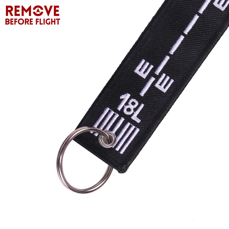 Fashion Key Chains For Aviation Embroidery Runway 18l 36rkey Ring ...
