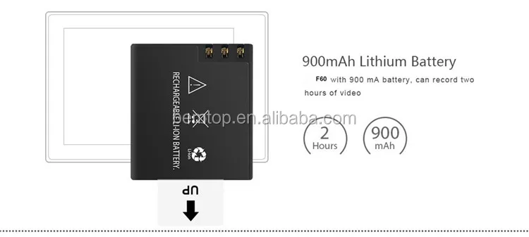 Action Camera 4K / 24fps F60 Allwinner WiFi 2.0" 170D waterproof Helmet ...