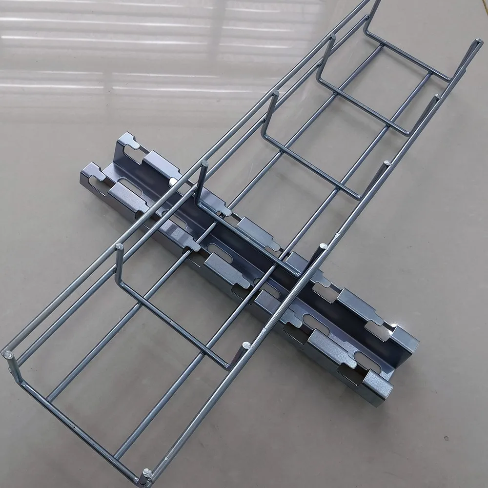 Powder Coated Epoxy Coated 2-6mm Wire Mesh Basket Cable Tray Support ...