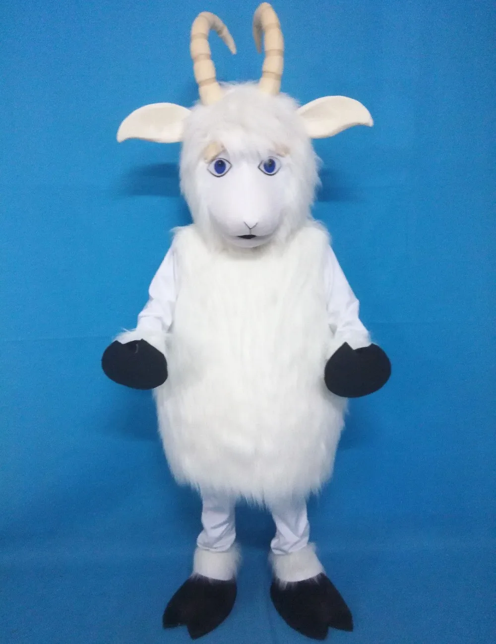 Factory Direct Sale Animal Costume Goat Mascot Costume White Short Fur ...