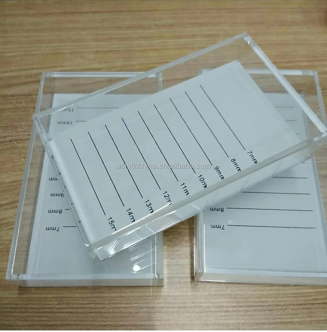 Acrylic Eyelash Tile Tray Case Display Lashes Extension Organizer - Buy ...