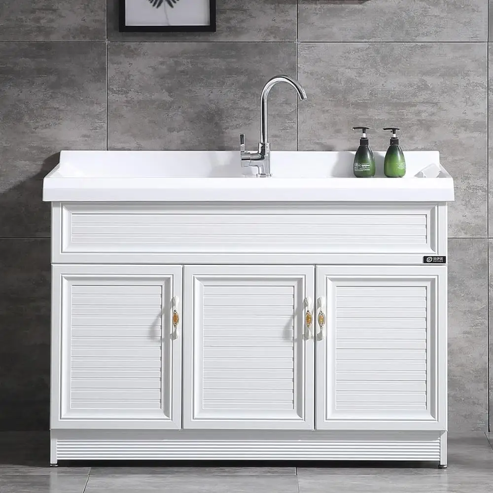 Aluminum Alloy Kitchen And Bathroom Cabinet With Ceramic Sink Designs ...