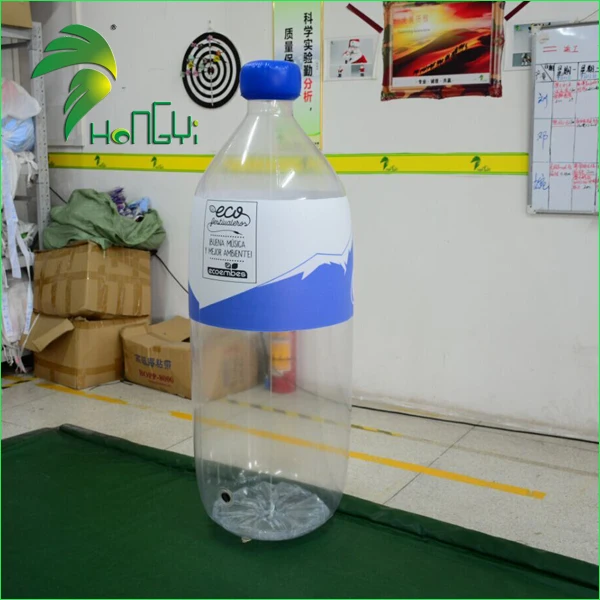 Giant Inflatable Transparent Inflatable Drink Bottle / Promotional ...