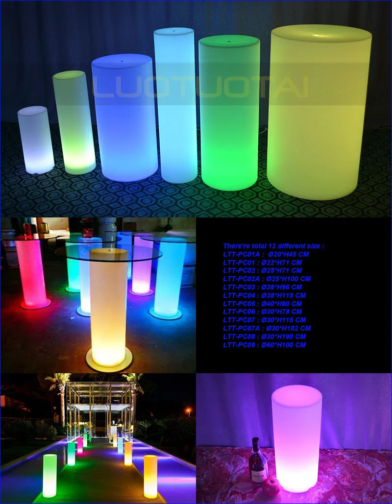 Die30*h182cm Pe Waterproof High Glowing Led Cylinder Lamp/ Led Cylinder ...