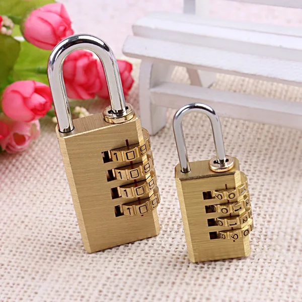Ch-04k Cjsj 4 Digit Number Digital Combination Lock Brass Padlock - Buy ...