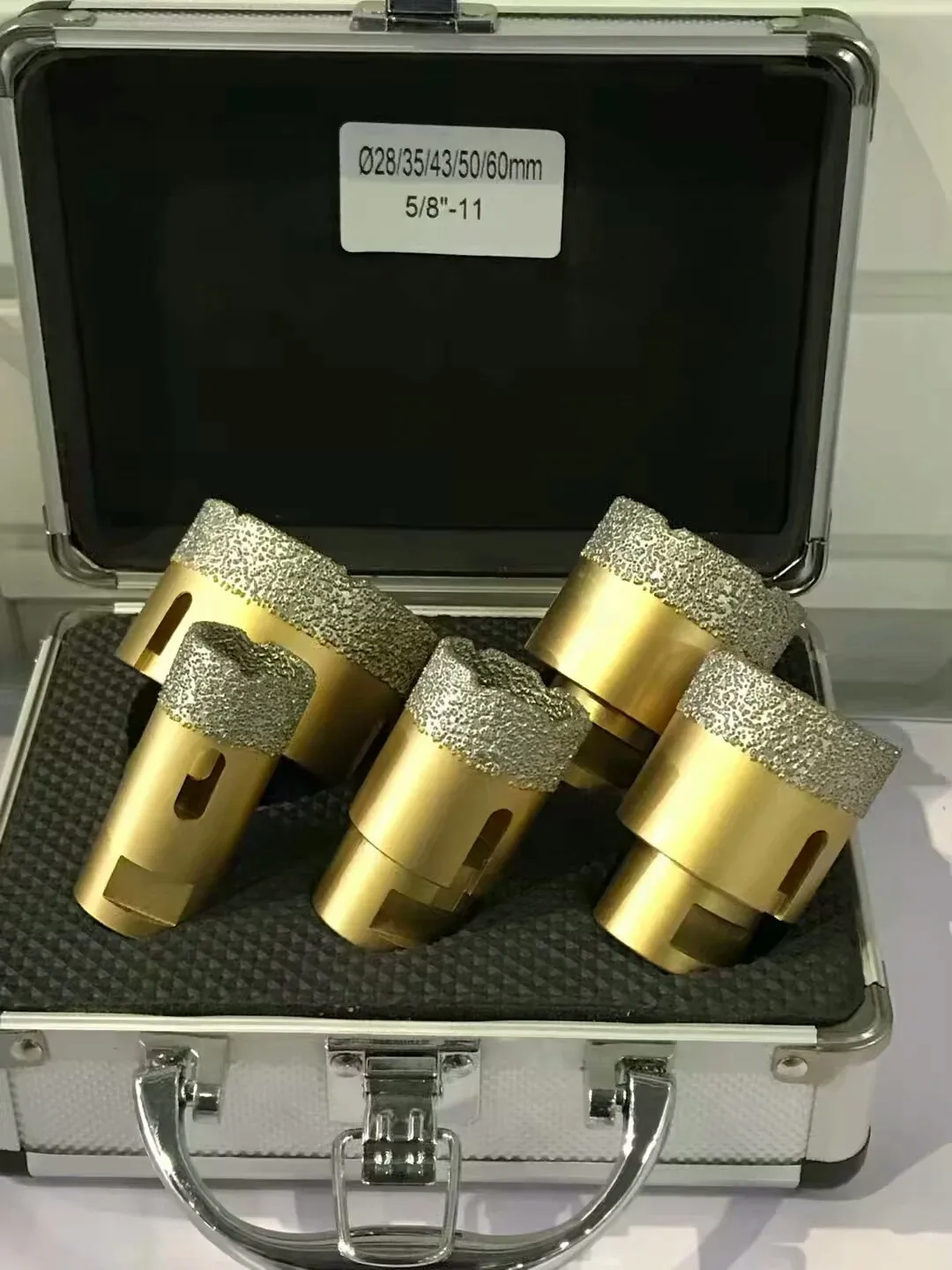 Vacuum brazed diamond tools cutting drill bit tiles diamond core drills ...