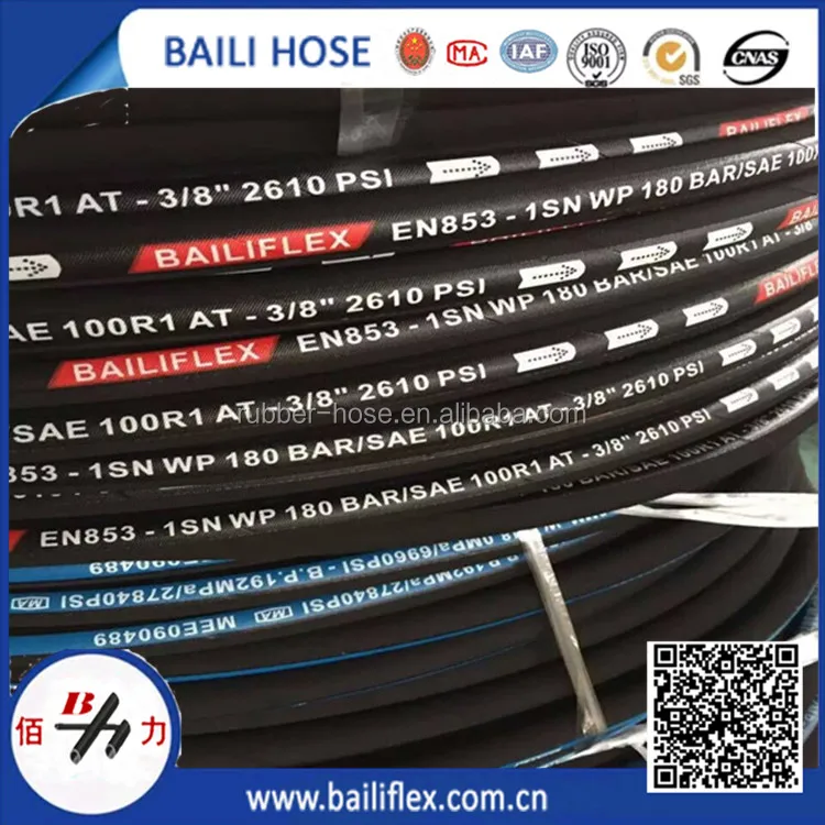 High Pressure Hydraulic Hose 1sn 2sn 4sh 4sp R13 R15 From Baili Hose ...
