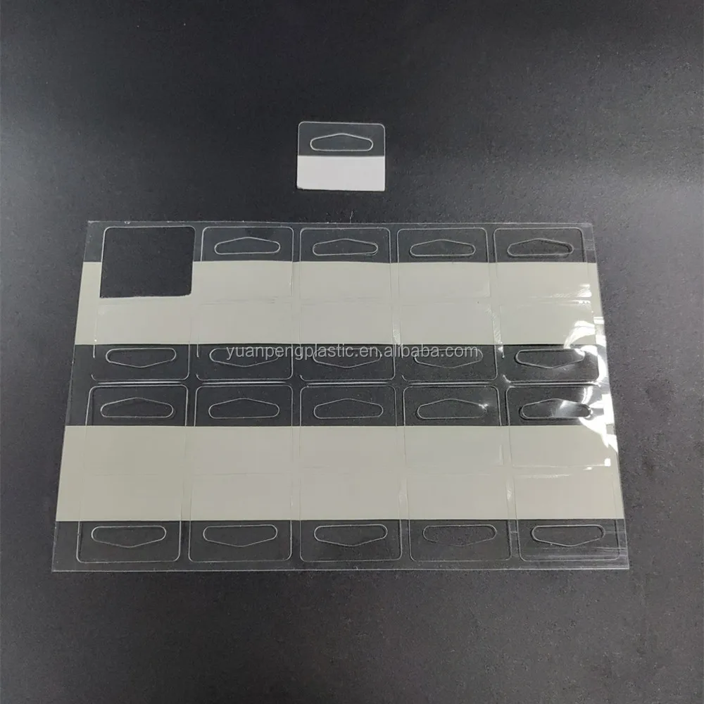 Self Adhesive Pvc/pet Hang Tab With Eu Hole,Wholesale Custom Clear Pvc ...