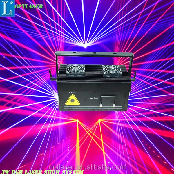 Optlaser Laser Show Systems Dj Lighting 3w Rgb Logo Projector Devices ...