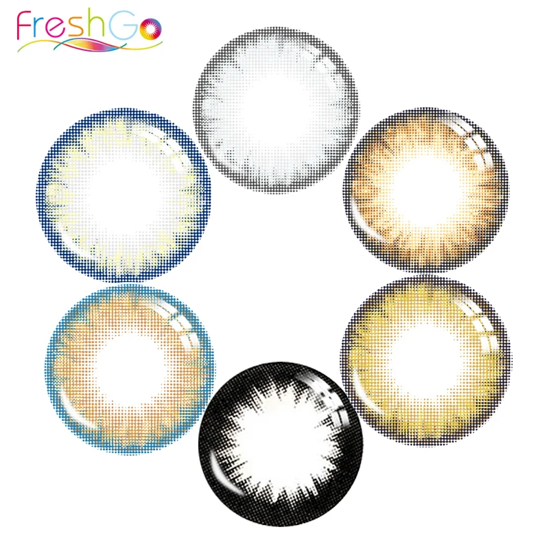2019 Freshgo Wholesale Soft Clear Contact Lens Prescription Natural ...