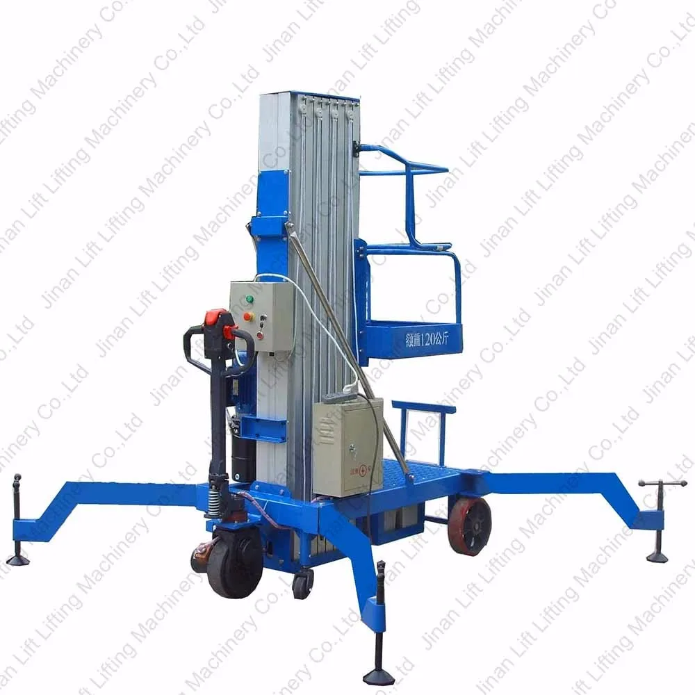 Portable Mobile One Manual Single Person Lift Vertical Sky Lift For ...