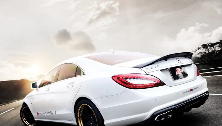 Carbon Fiber Trunk Spoiler For 11-15 Mercedes Cls 300 Cls350 Cls63 Amg ...