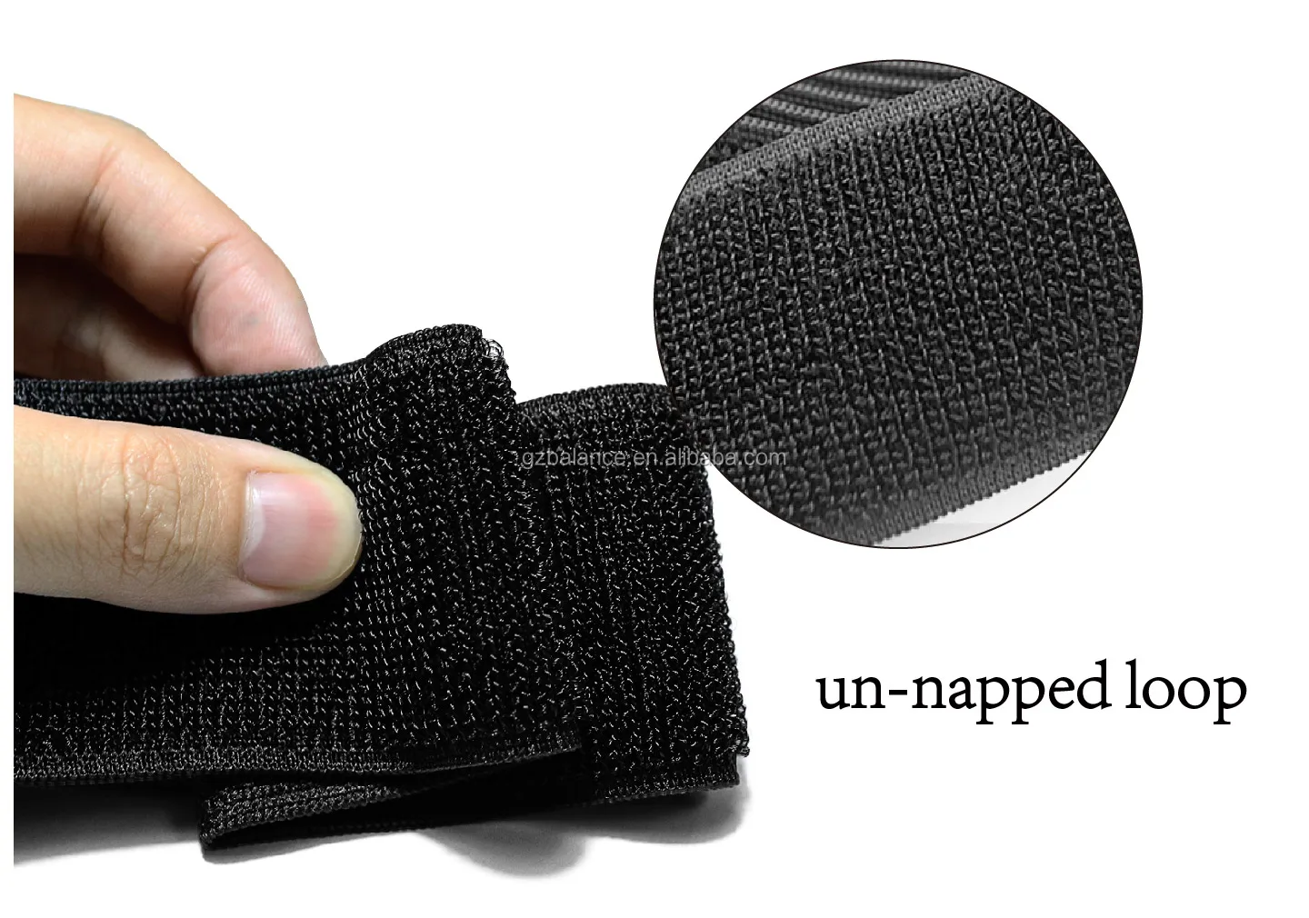 Adjustable Hook Loop Fabric Products Soft Nylon Elastic Loop Roll - Buy ...