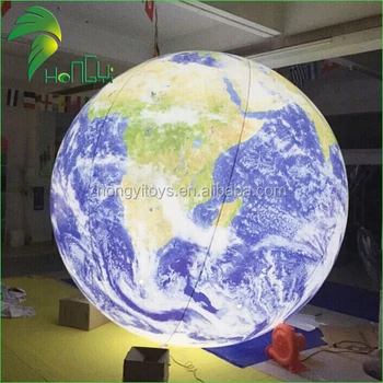 Advertising Inflatable Led Earth Balloon / Giant Inflatable Globe ...