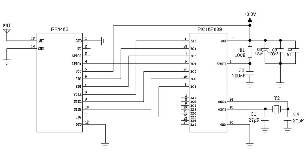 G-nicerf 433 Mhz Fsk Front-end Wireless Rf Transceiver Module Si4463 ...