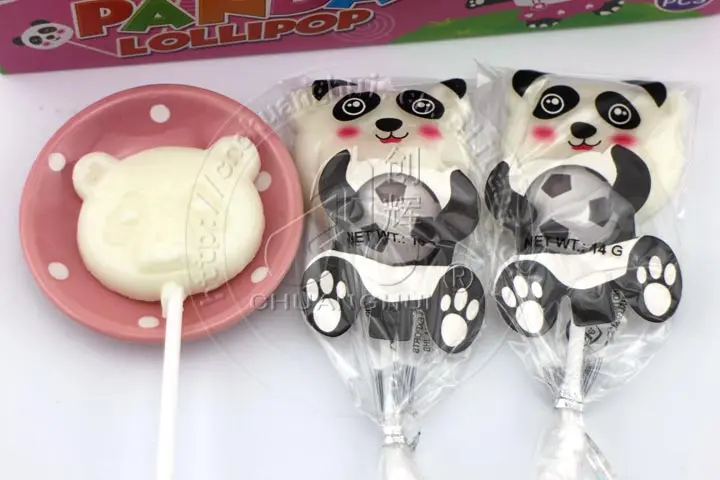 15g Multi-Colored Panda Shaped Lollipops Candy - Fruity Hard Candy ...