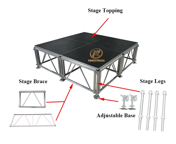 Aluminum Portable Event Stage - Outdoor Mobile Concert Stage