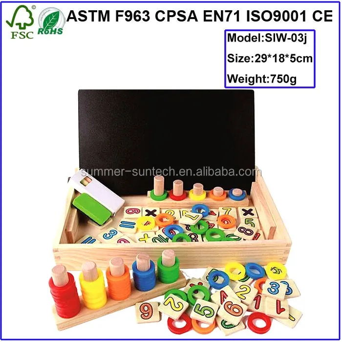 Top Sale Wooden Montessori Toys Wooden Multifunctional Digital ...