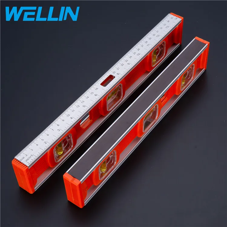 Different Types Three Vial Aluminium Small Spirit Level with Hanging Hook