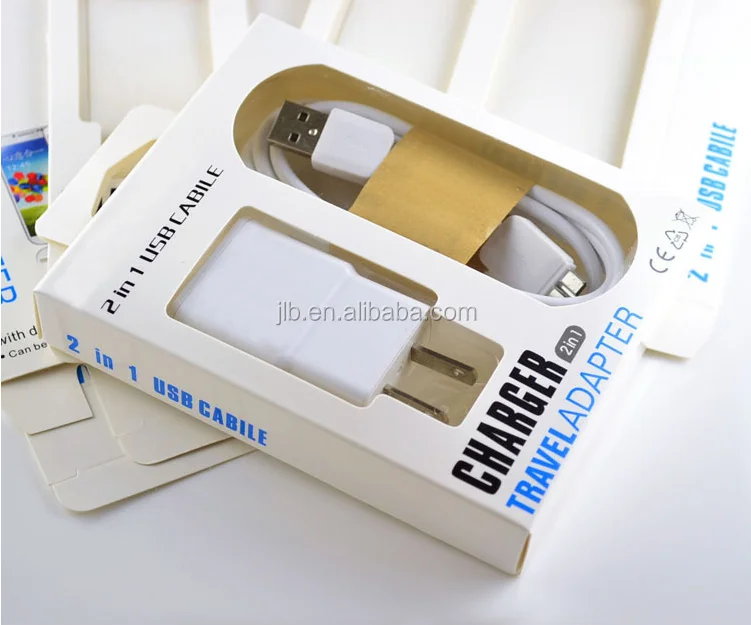 Charger Blister Paper Packaging Universal Mobile Phone Charger White ...