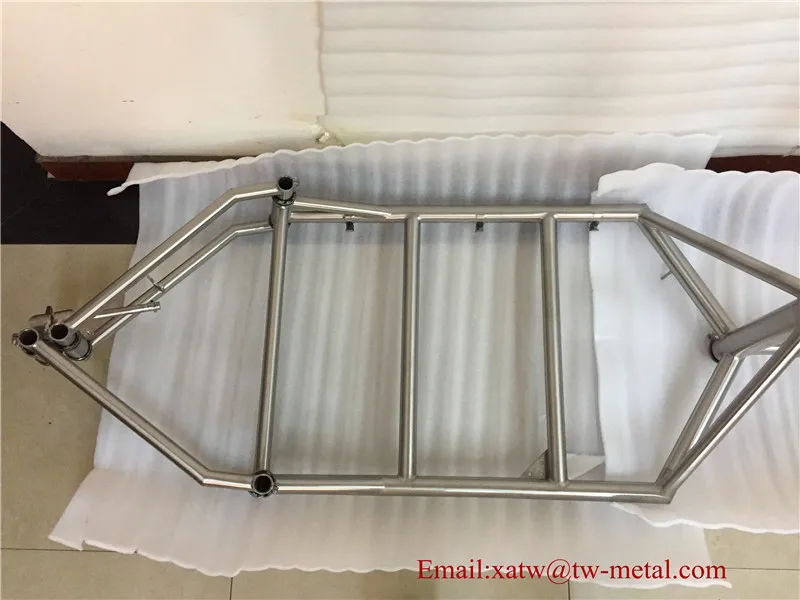 Titanium Cargo Bike Frame with Couplers - Customizable Frameset for ...