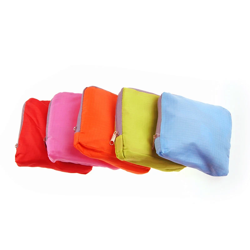 RPET Reusable Outdoor Foldable Shopping Bag Zipper Folding Shopping Bag ...