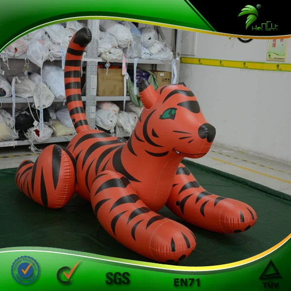 Red Inflatable Tiger - Customizable Cartoon Character