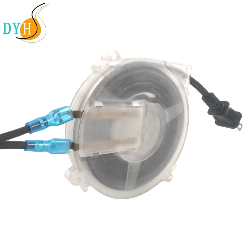 Flat Power Extension Cord - 2M Spring Loaded Retractable Cable