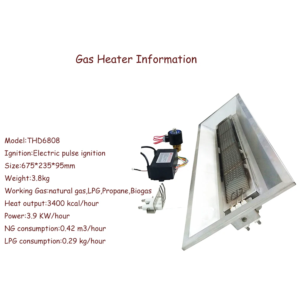 CE Hanging High Efficiency Flameless Infrared Gas Heater