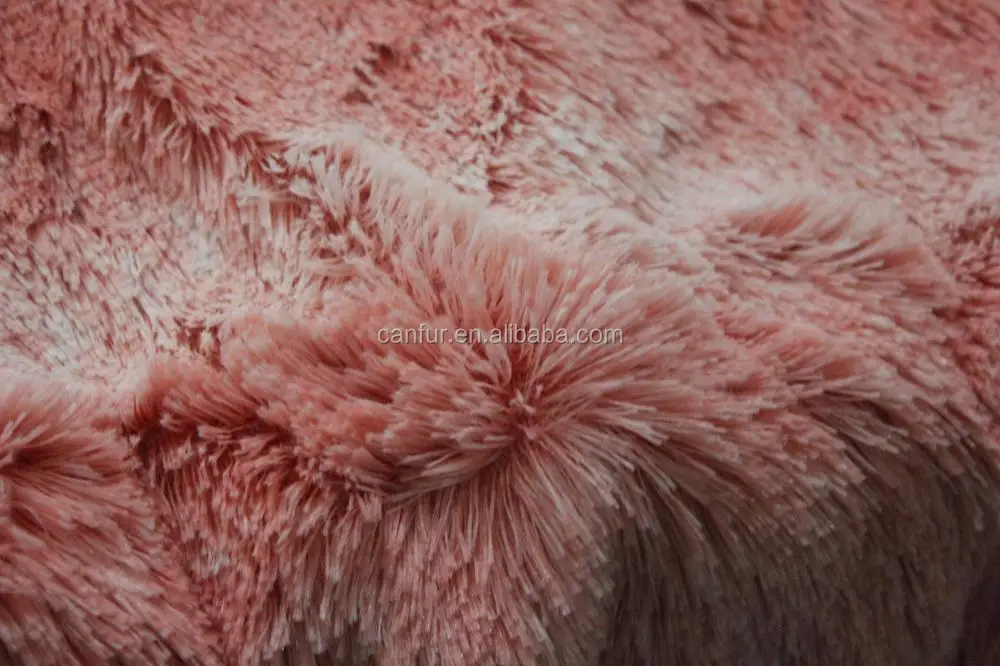 100% Polyester Knitted Plush Toy Fabric With Long Pile Faux Fur - Buy ...