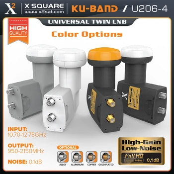 Universal Feed Double High Gain Dual Polarization Twin Lnb Ku Band Lnbf ...