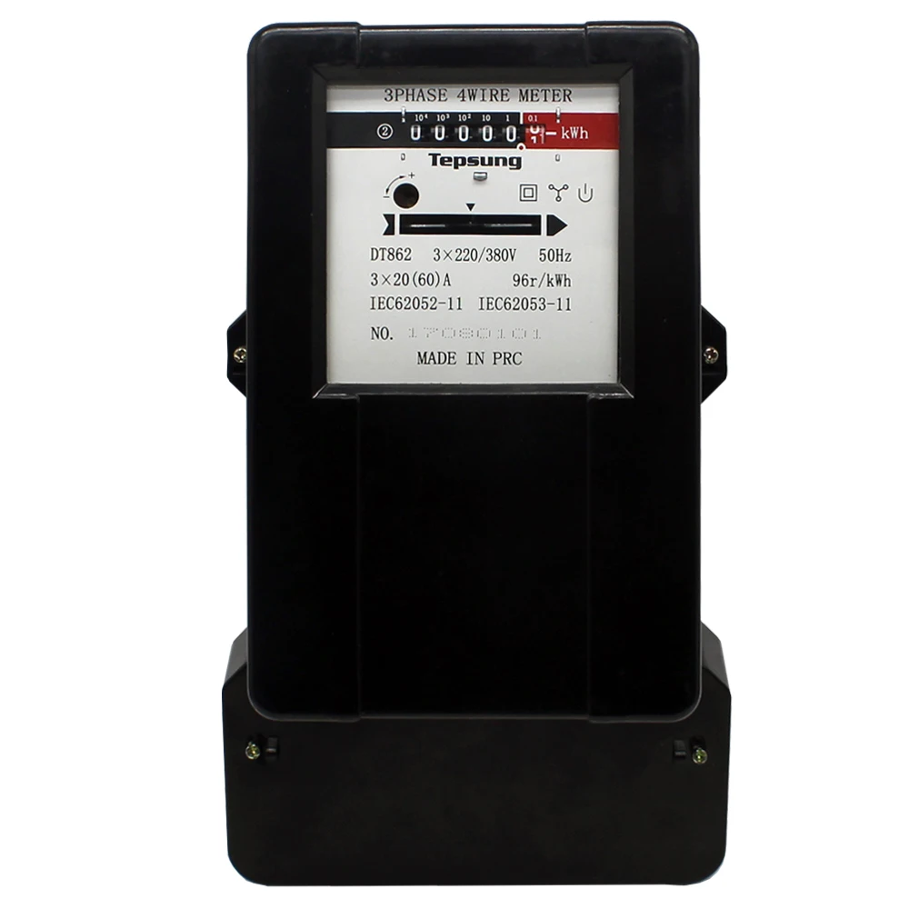 Three Phase Four Wire Electric Kwh Meter with Bakelite Material