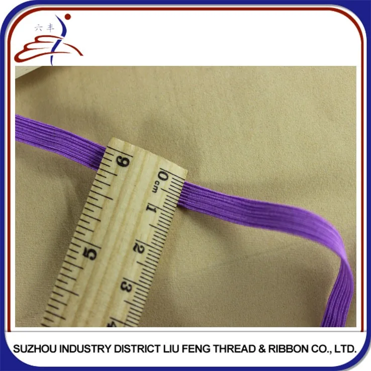 Flat Polyester 6mm Braided Elastic For Garment - Buy Braided Elastic ...