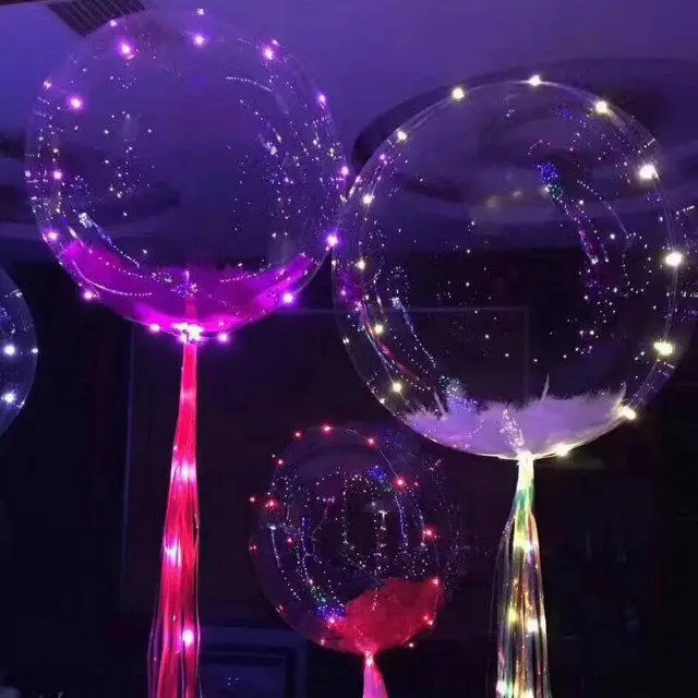Flashing Led Light Up Balloons With Helium Blink Night Led Balloon For ...