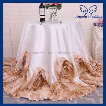 Cl052g New Fancy Elegant Round Flower Fancy Wedding Champagne And Ivory ...