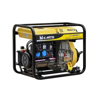 5000 Watt Power Yellow Color Electric Start Single Phase Portable ...
