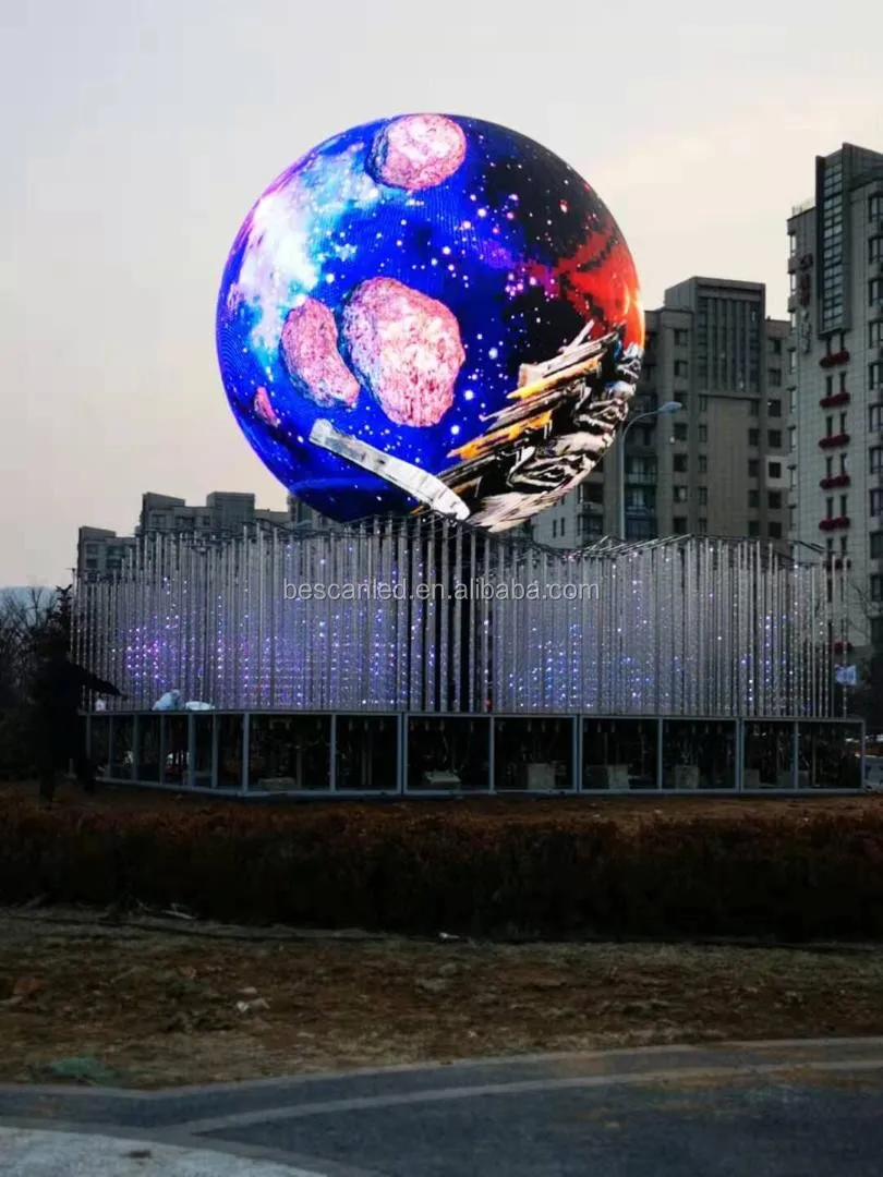 Full Color 360 Degree Ball LED Display - Video Sphere