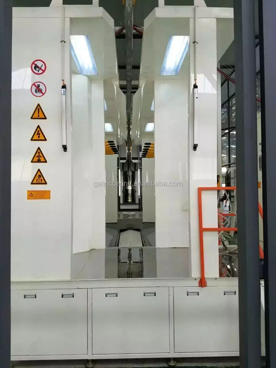 Automatic Powder Coating Booth With Customize Quick Change Color For ...