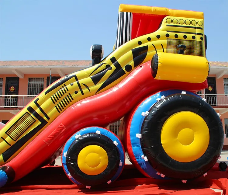 Inflatable Slide Car Model Bulldozer Bouncy Castle For Outdoor ...