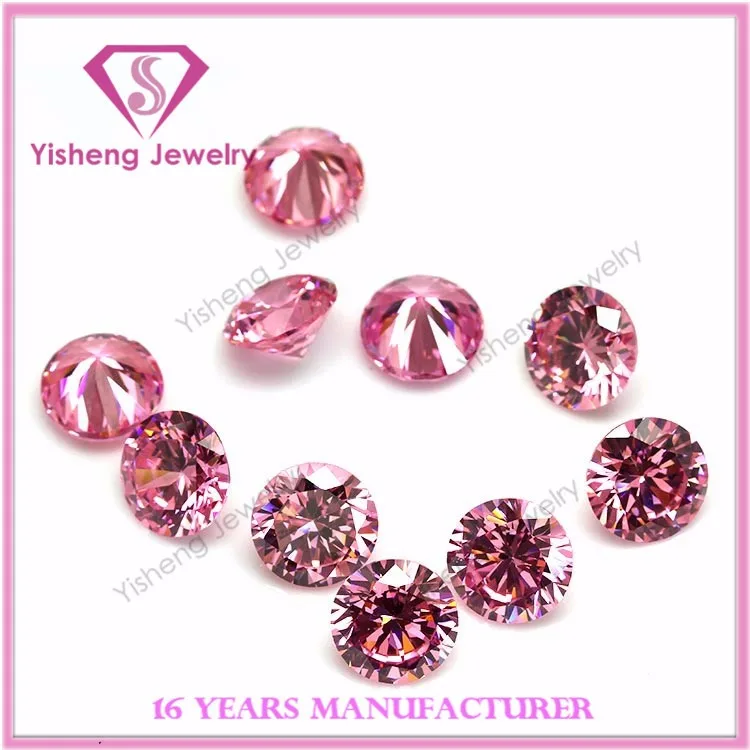 2.25mm Diamond Cut Synthetic Pink Stones Cubic Zirconia Price - Buy ...