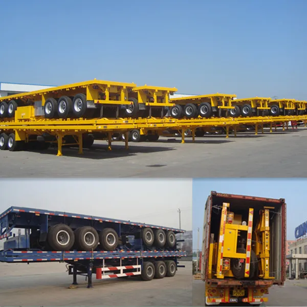 Cimc Mafi Flatbed Semi Trailer/40ft Mafi Container Trailer For Sale ...