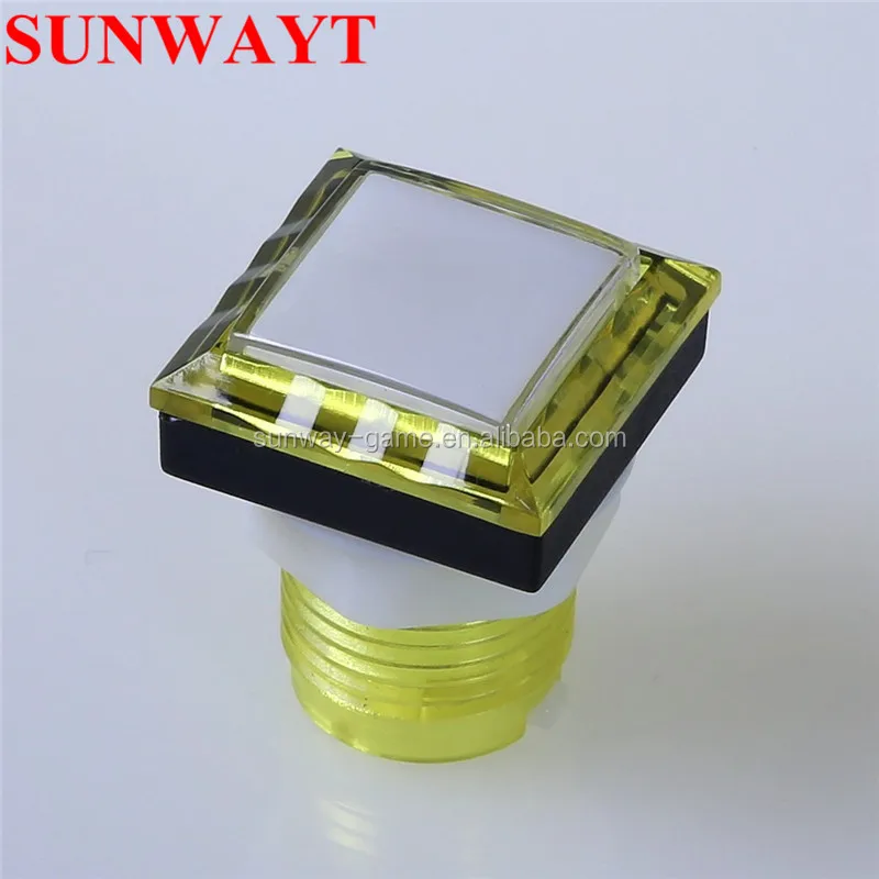 32*32mm Transparent LED Push Button Switch for Arcade Games