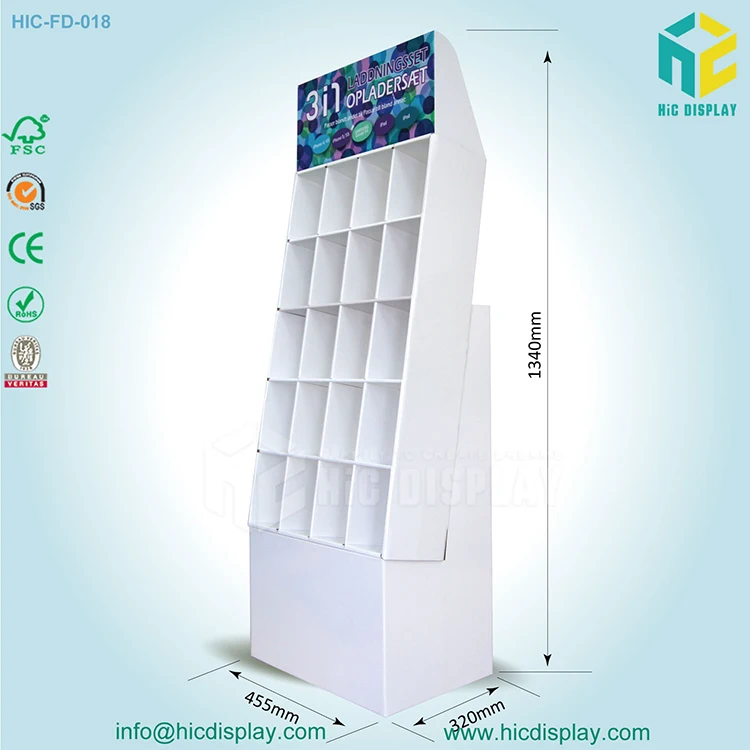 Wholesale Bookstore Books Corrugated Display Custom Multi-tier Modern ...