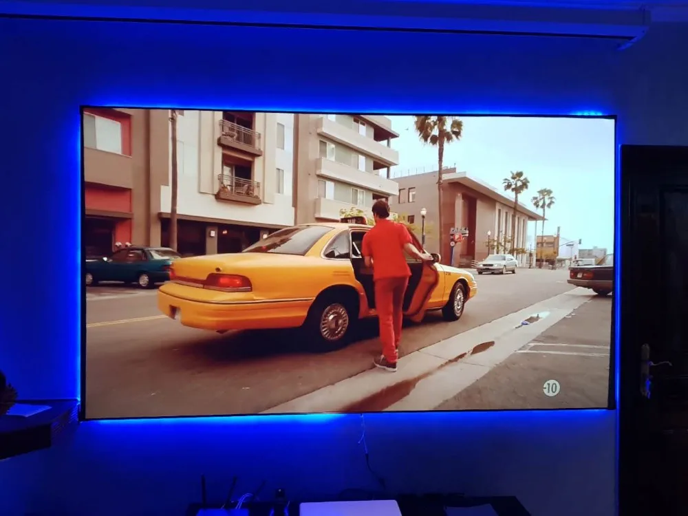 120 Inch Fixed Frame Daylight Ambient Light Alr Projector Screen Screen ...