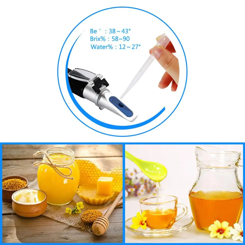 Honey Balmometer 58-90% Brixhand-held Honey Moisture Refractometer For ...
