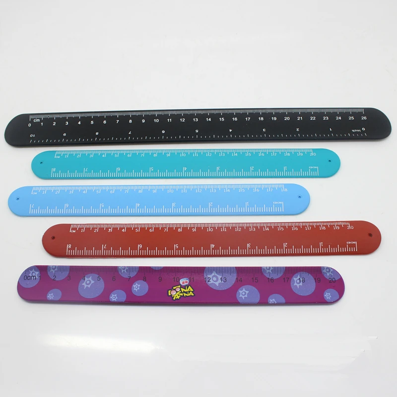 Ruler Slap Bracelets for Kids - Customizable Silicone Wristbands
