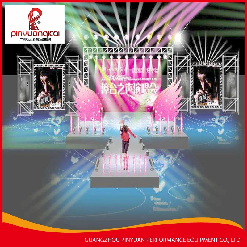 Lowest Price Mini Rotating Light Auto Revolving Circle Stage Truss ...