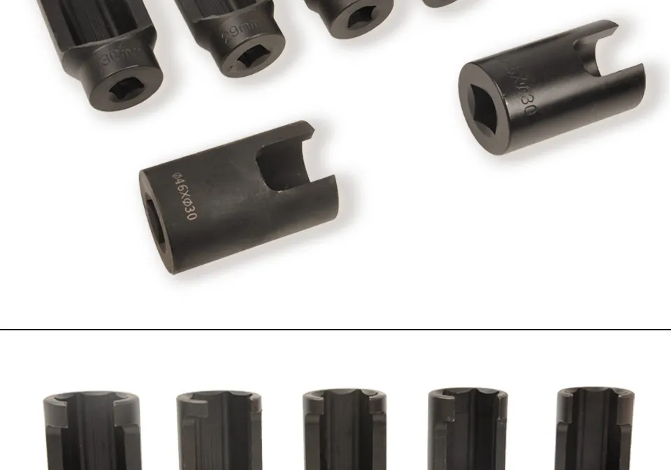 7pcs Diesel Injector Nozzle Socket Set 25mm 27mm 28mm 29mm 30mm 46*27 ...